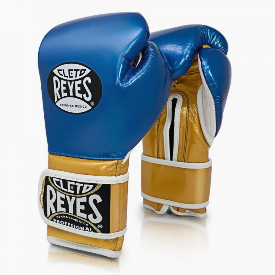 Rękawice bokserskie Cleto Reyes Sparring CE6 Sapphire Blue Gold ...